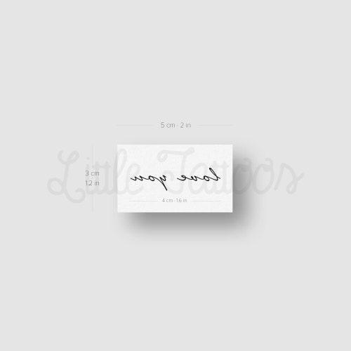 ILY Sign Language Temporary Tattoo set of 3 - Etsy