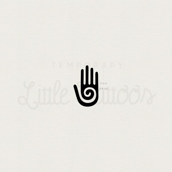 Healing Hand Hopi Symbol Temporary Tattoo set of 3 - Etsy