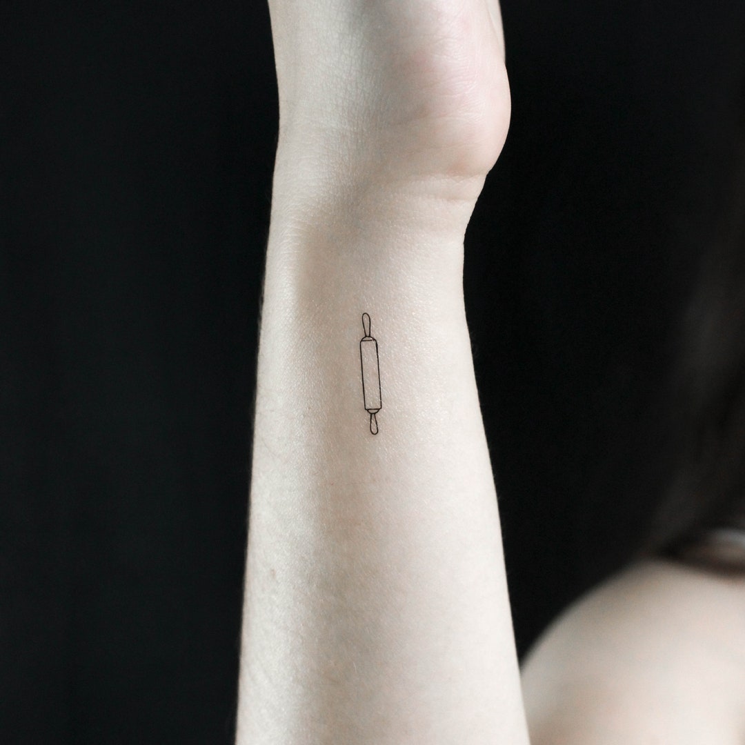 Rolling Pin Temporary Tattoo (set of 3) - Etsy