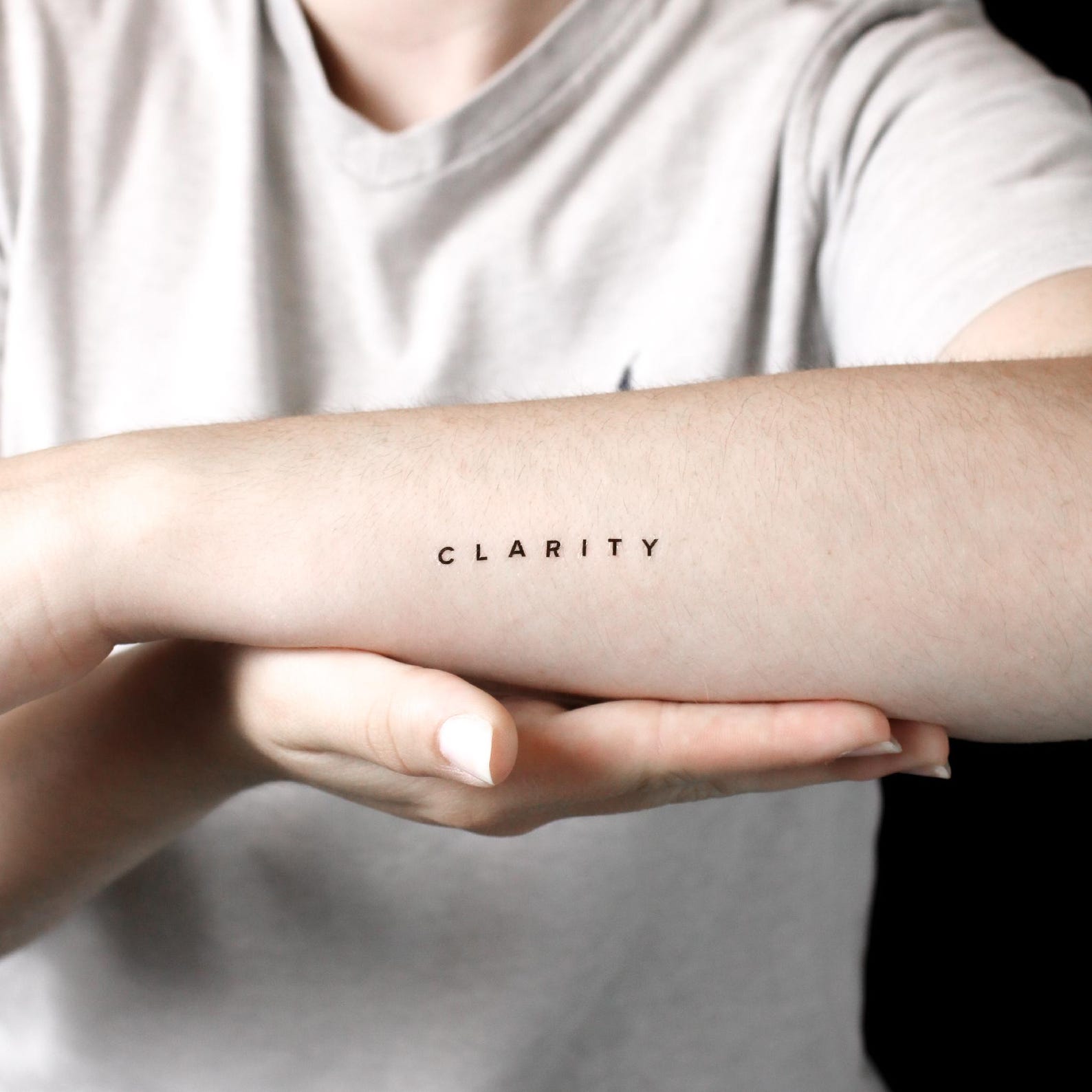Clarity Temporary Tattoo (set of 3) - Etsy
