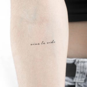 Viva La Vida Temporary Tattoo (set of 3) - Etsy