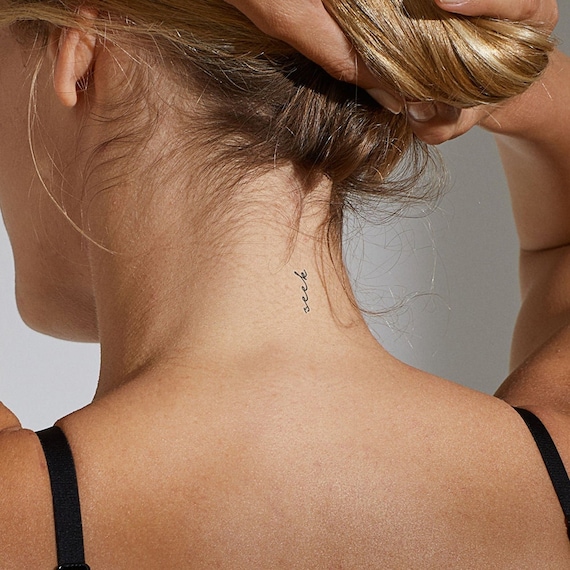 Word Tattoos On Back
