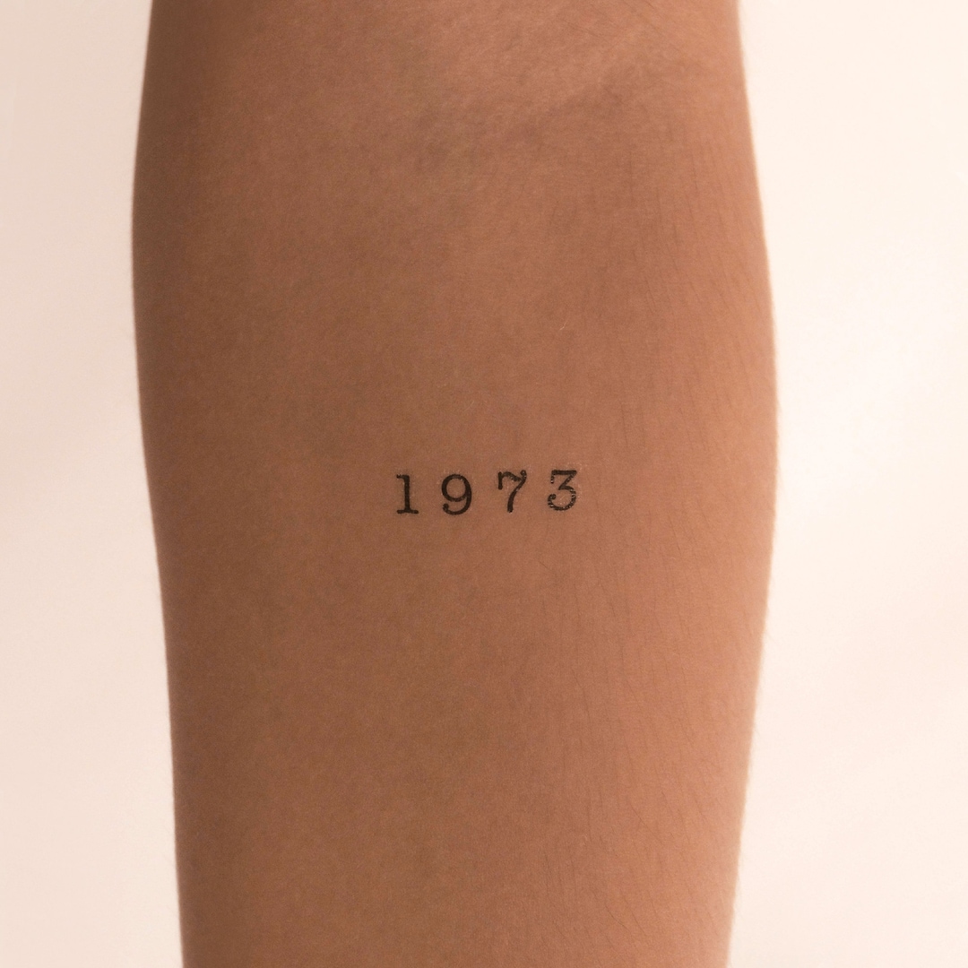 Birth year est tattoo designs - Bronctattooaus.com