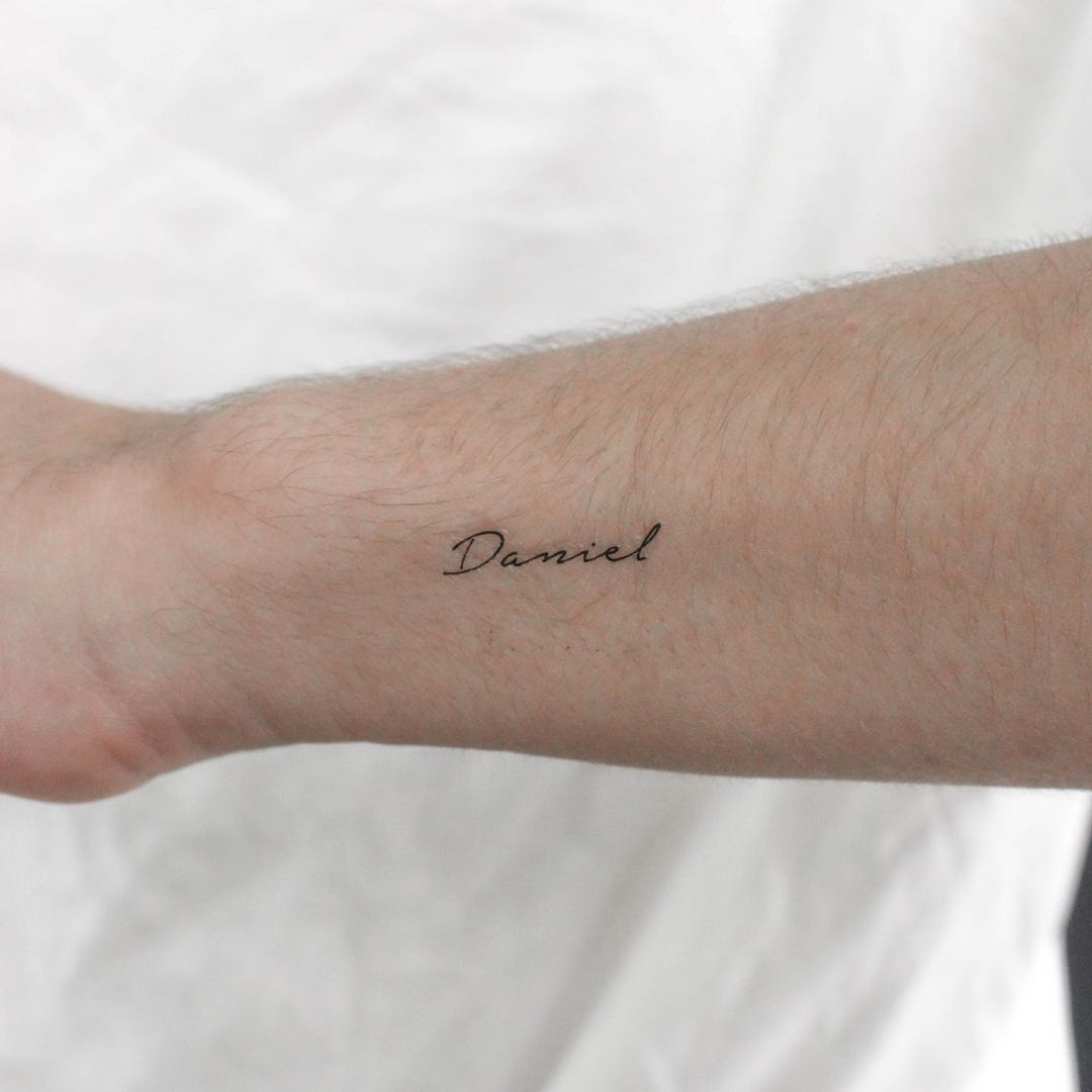 Daniel Temporary Tattoo (set of 3) - Etsy