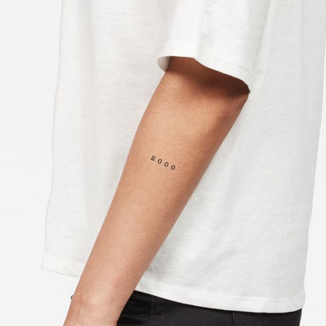 2000 Birth Year Temporary Tattoo set of 3 - Etsy