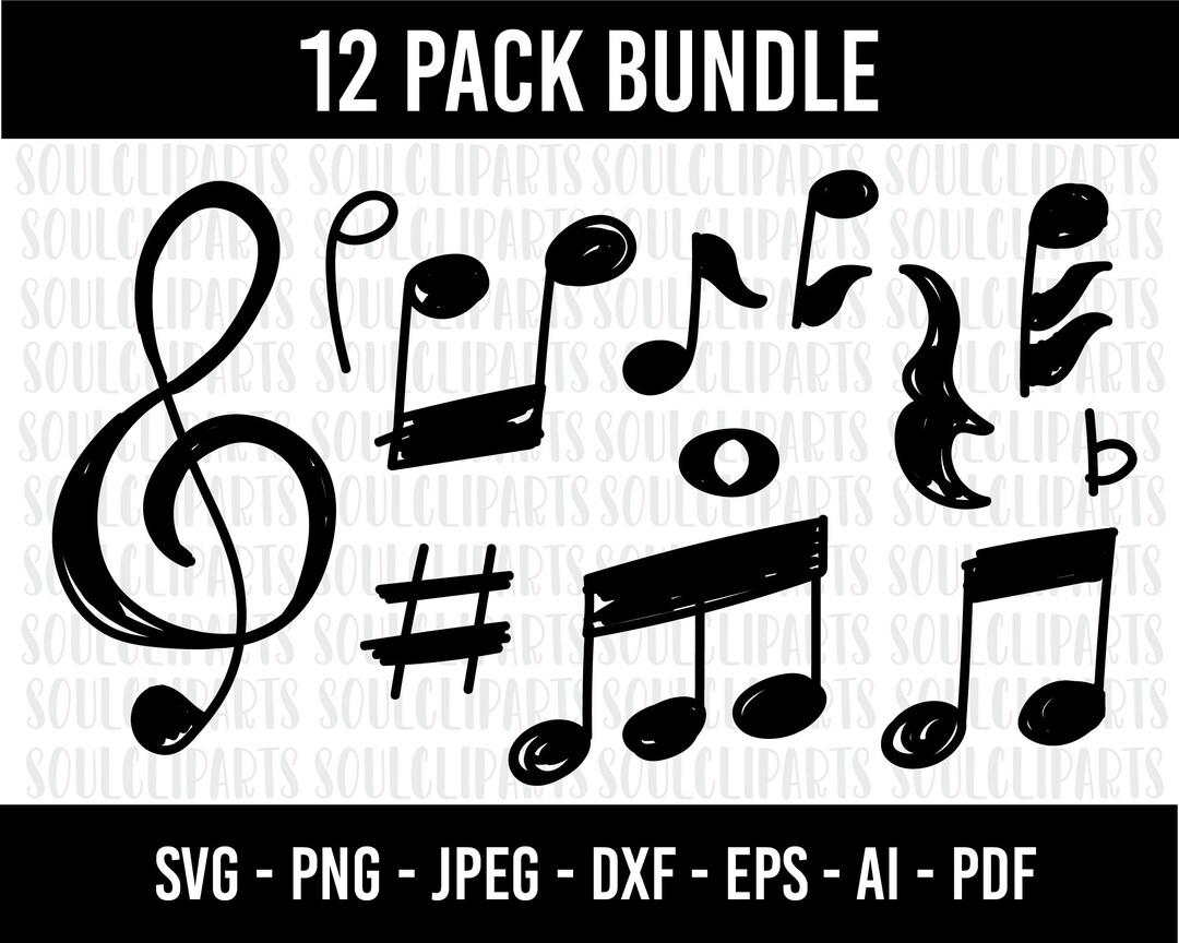 Cod743-music Notes SVG, Musical Notes Svg, Musical Notes Clipart ...