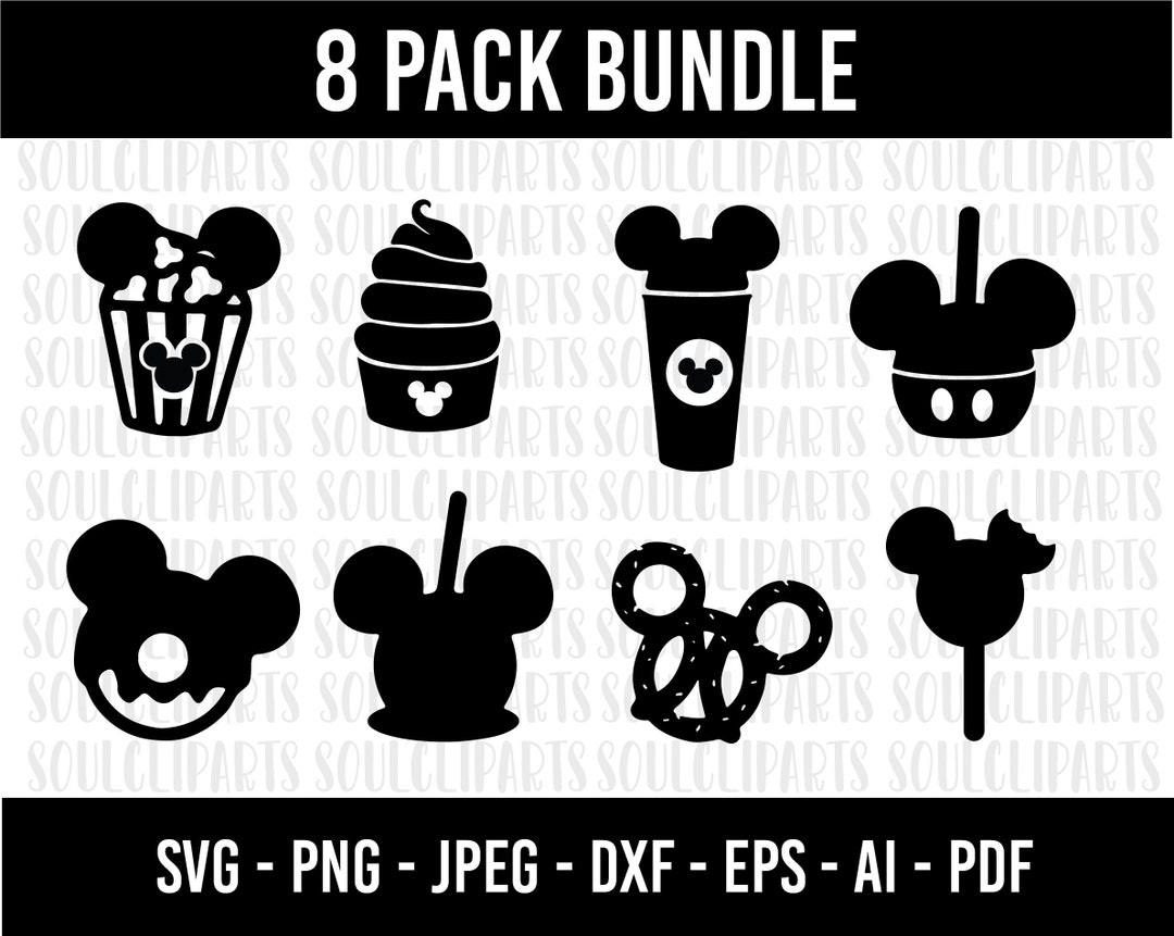 COD1169 Mouse Snack Goals SVG , Theme Park Snack Goals Cut File, Dxf ...
