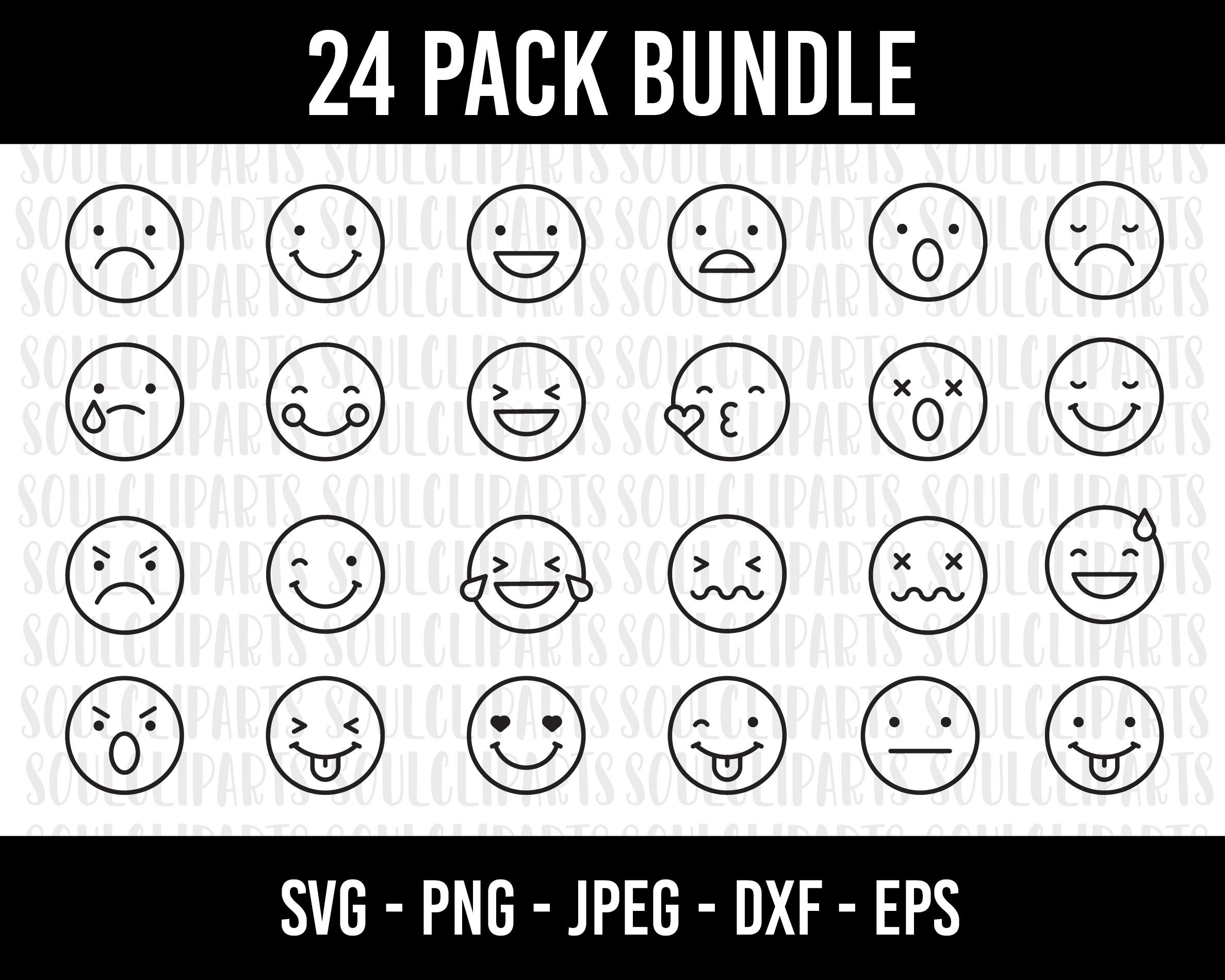 Black And White Emoticons