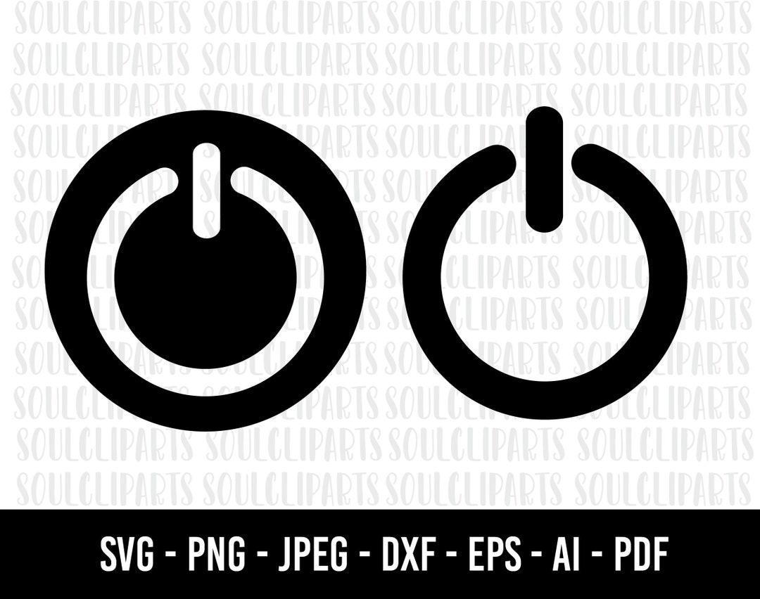 Cod701-power Button SVG, Power Silhouette, On-off Button Svg, Power ...
