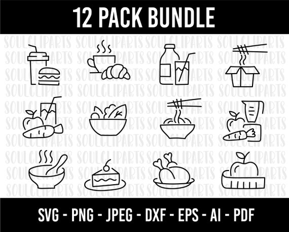 Healthy Foods Clipart Black And White