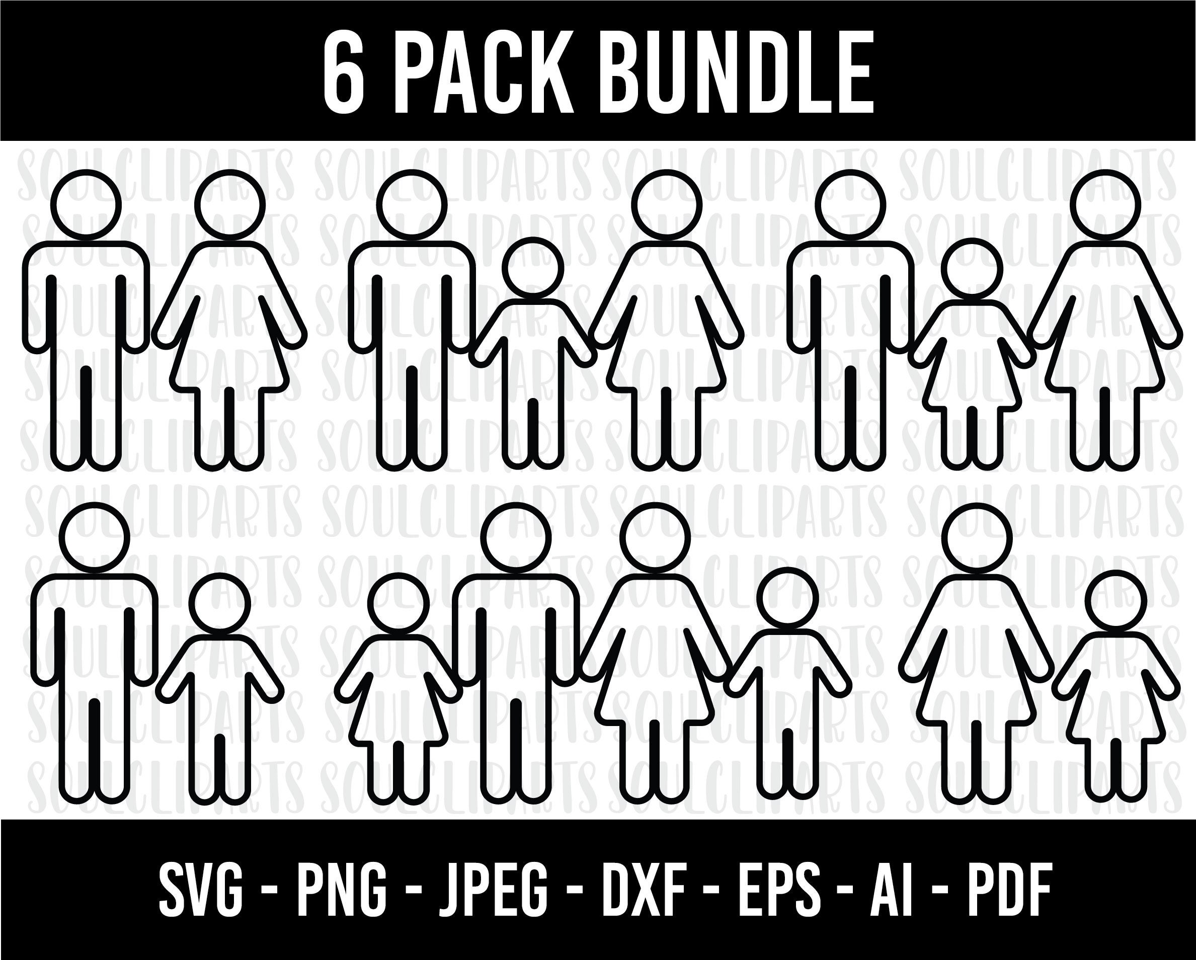 COD770 Family Icons Svg Happy Family Svg Parents Svg Stick - Etsy Australia