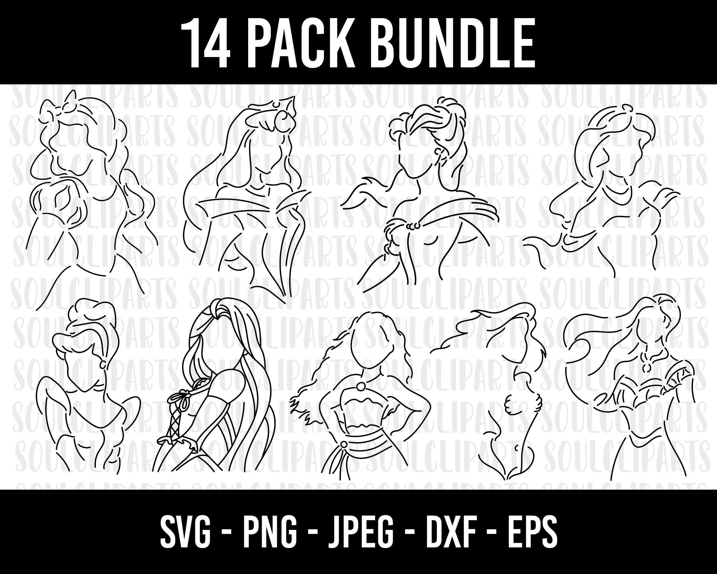 Princess Outline Svg, Brave Svg, Princess Png, Princess, 42% OFF