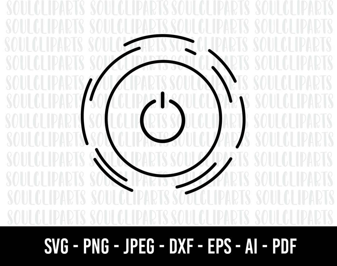 Cod702-power Button SVG Power Silhouette On-off Button Svg - Etsy