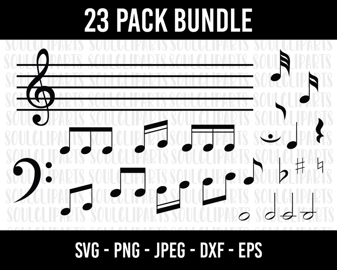 Cod784-music Notes SVG, Musical Notes Svg, Musical Notes Clipart ...