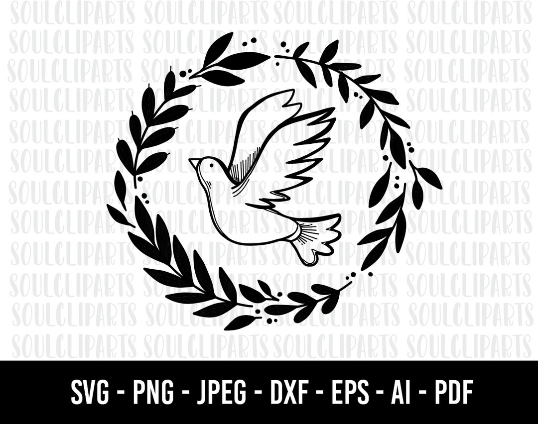 Cod887-dove Svg Vector Dove Clipart Bird SVG Files for - Etsy Denmark