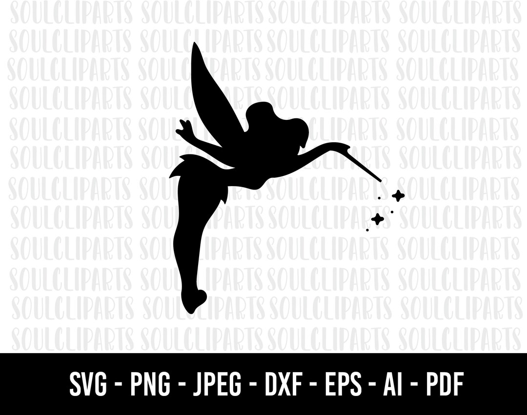 COD473 Tinker bell svg Trilli Clipart Fairy Silhouette - Etsy Italia