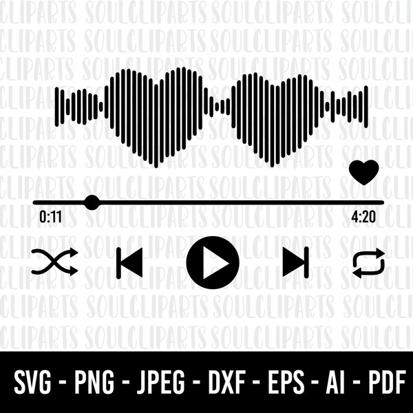 Music Player Svg - Etsy