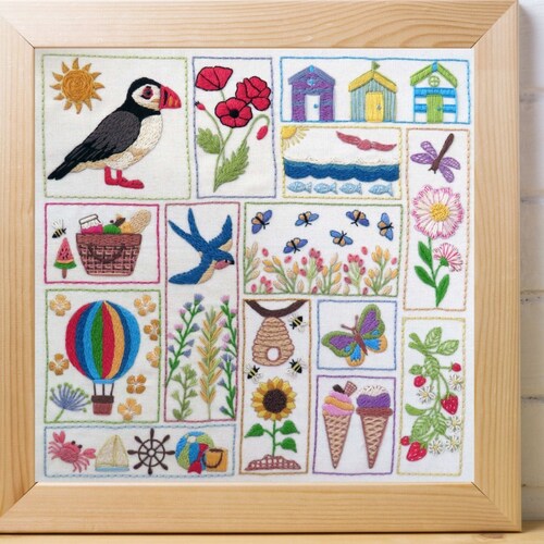 Hand Embroidery Pattern Spring Sampler PDF Embroidery | Etsy