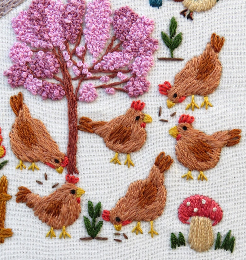 A Wonderful Life Hand Embroidery Kit, Pre Printed Embroidery Fabric ...