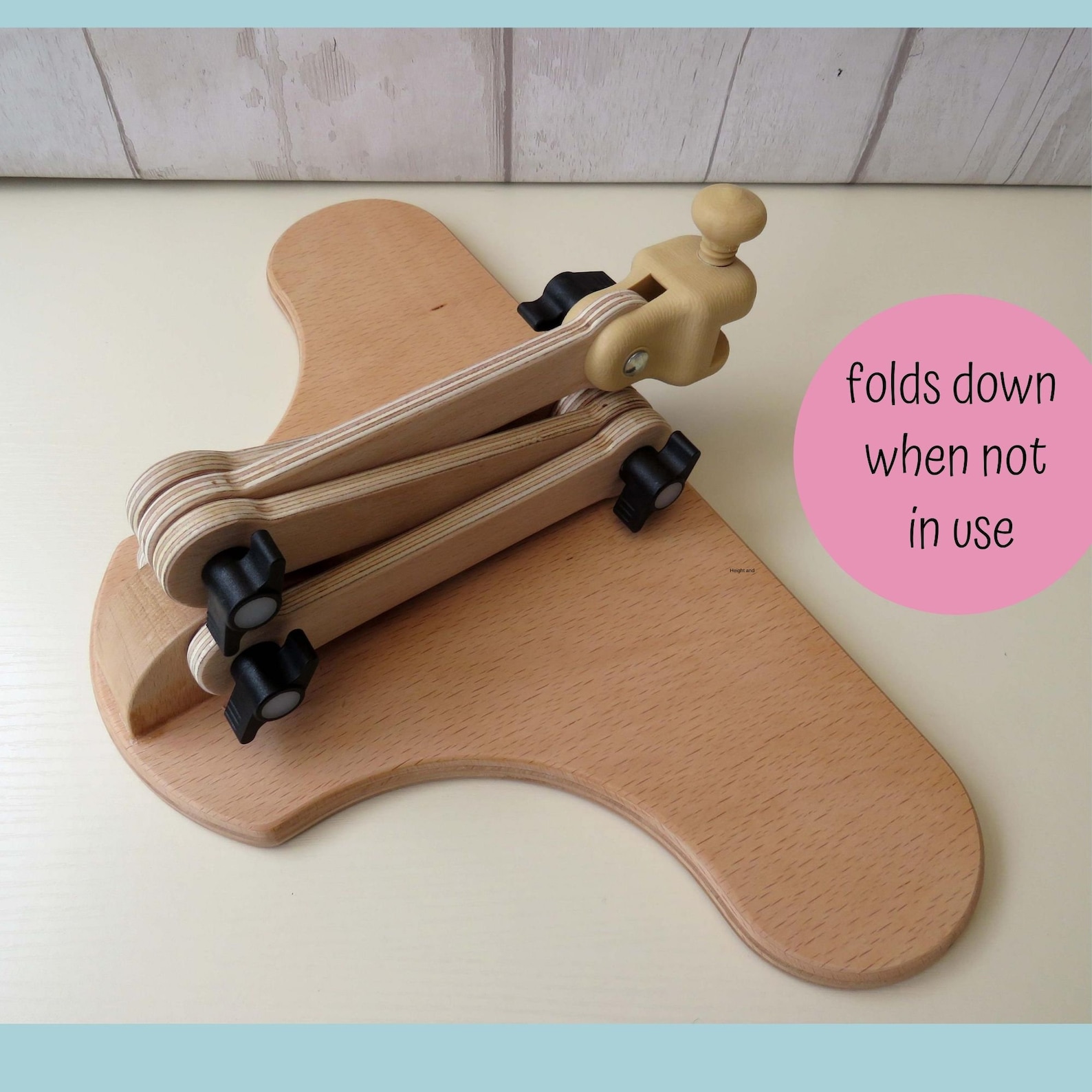 Nurge Adjustable Embroidery Seat Stand High Quality Wood Seat | Etsy Canada