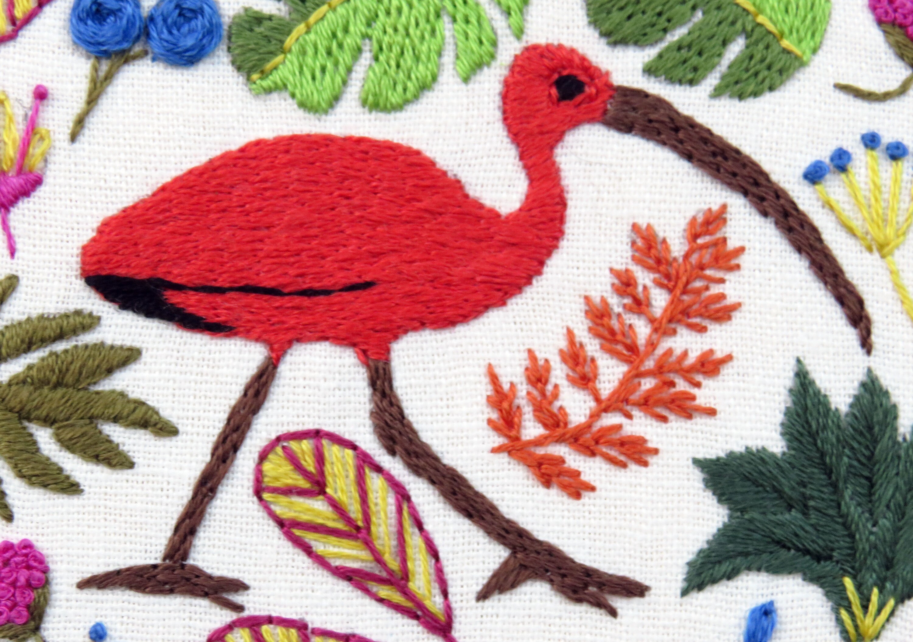 Hand Embroidery Pattern Ibis Bird of Paradise PDF Embroidery - Etsy UK