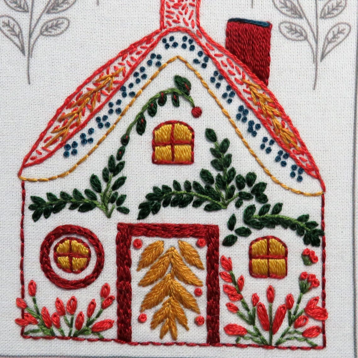 Festive Christmas Folk Embroidery PDF Pattern With Full Color Photos ...