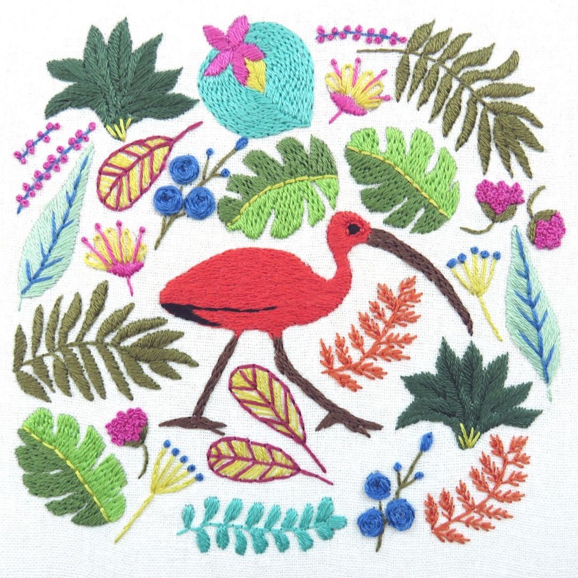 Hand Embroidery Pattern Ibis Bird of Paradise PDF Embroidery - Etsy UK
