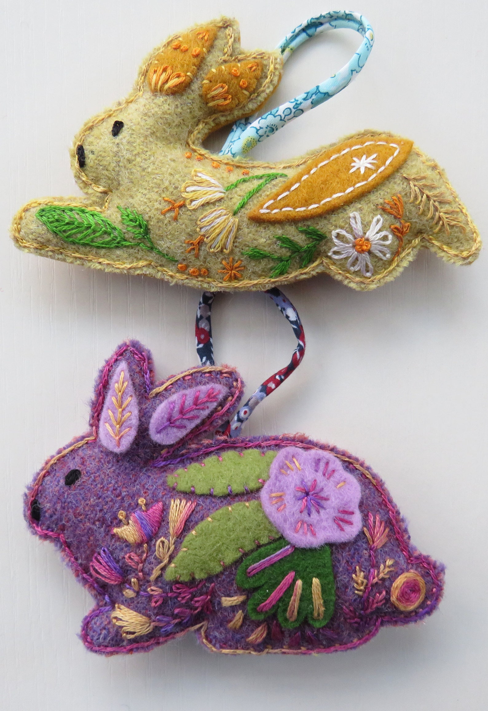 Hand Embroidery Felt Rabbit Pattern Embroidery Pattern PDF - Etsy UK