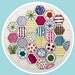 Hexagon Sampler, Hand Embroidery PDF Pattern, Embroidery Sampler, Learn ...