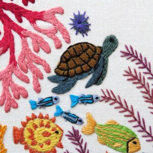 Hand Embroidery Pattern Ocean Wonders PDF Embroidery - Etsy UK