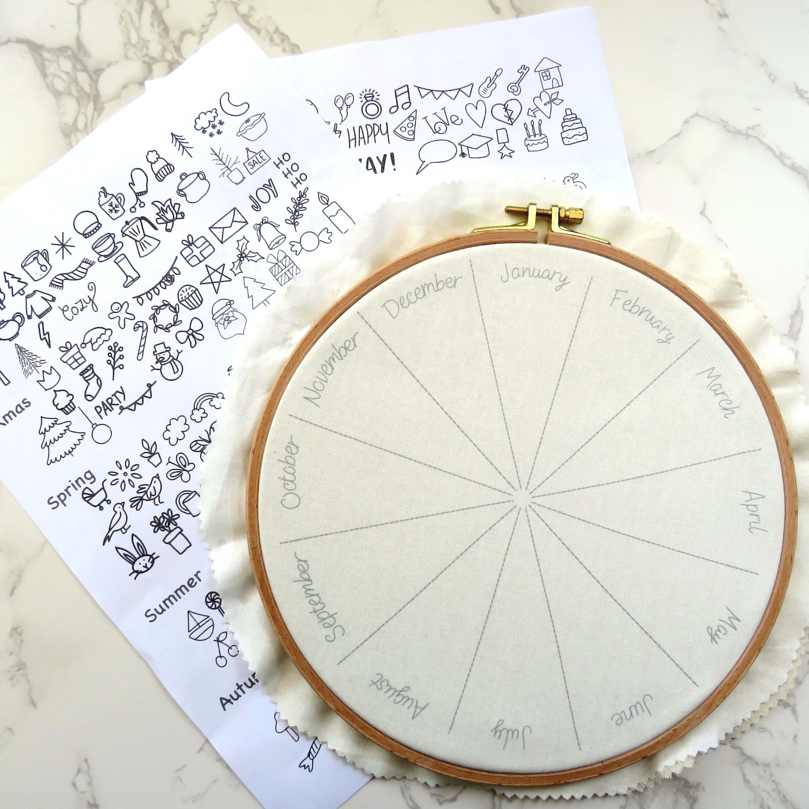 Hand Embroidery Journal Complete Starter Kit, Thread Journal, Stitch ...