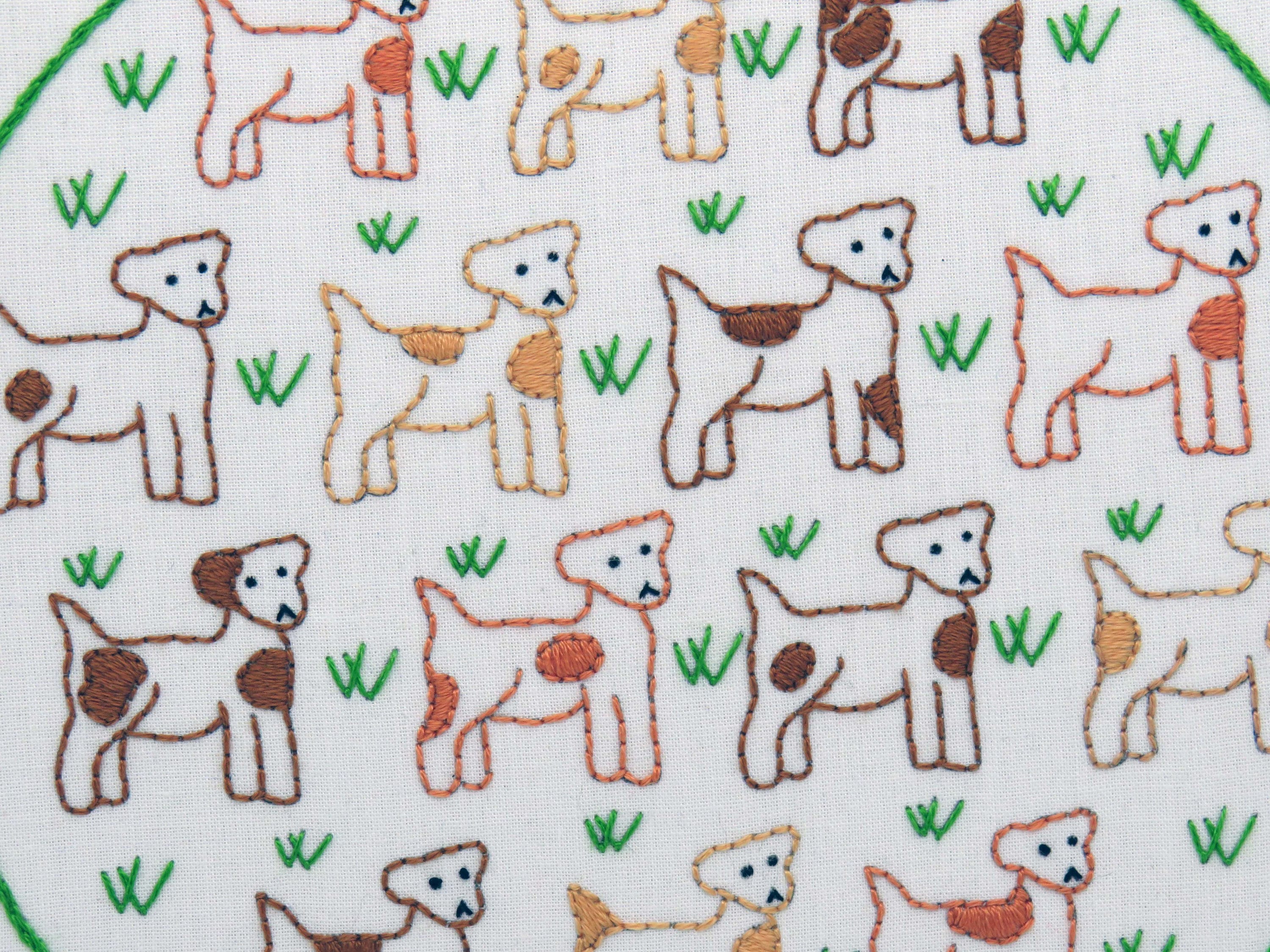 Hand Embroidery Pattern Jack Russell Dogs Pdf Embroidery | Etsy