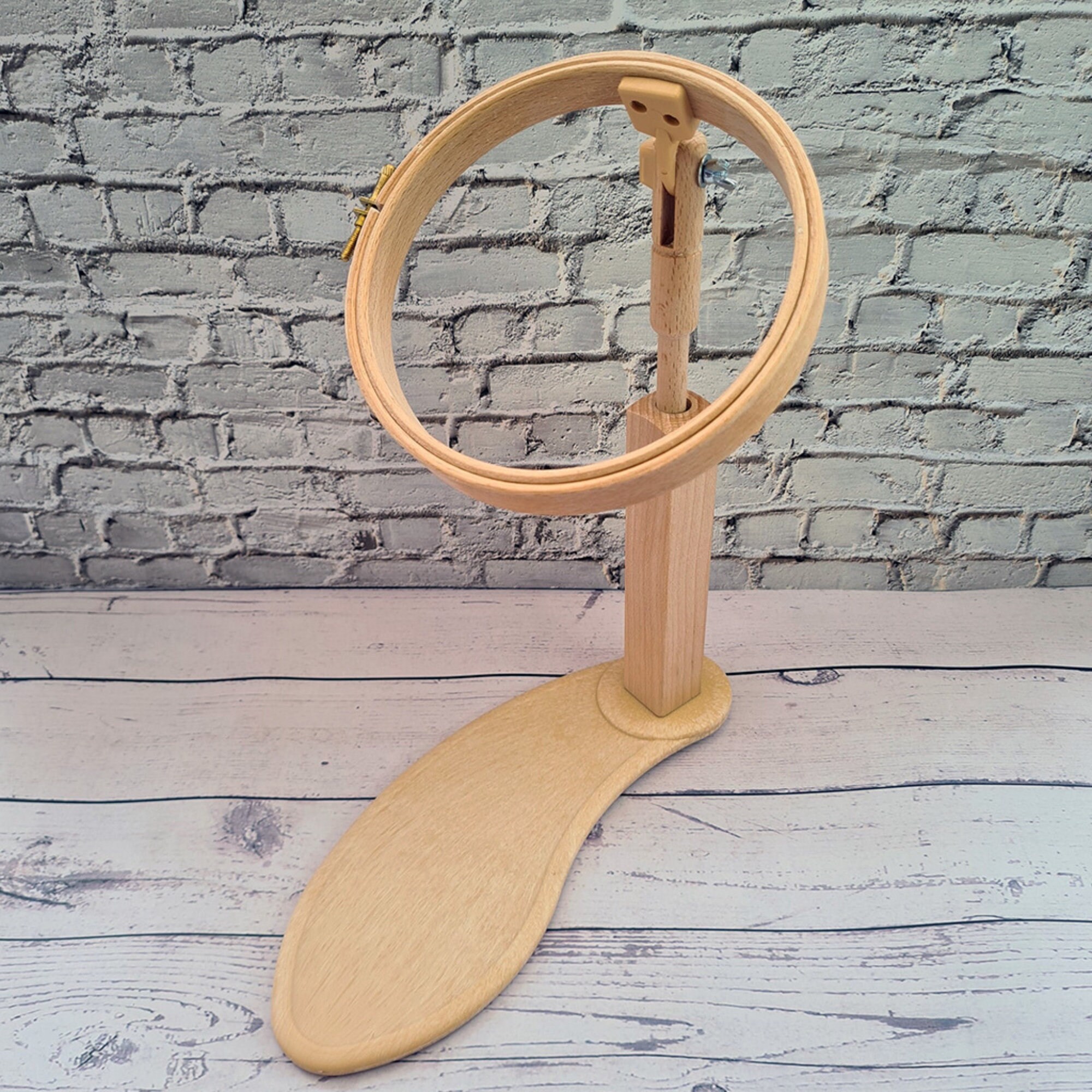 Elbesee Embroidery Seat Stand With 3 Hoops High Quality Wood - Etsy
