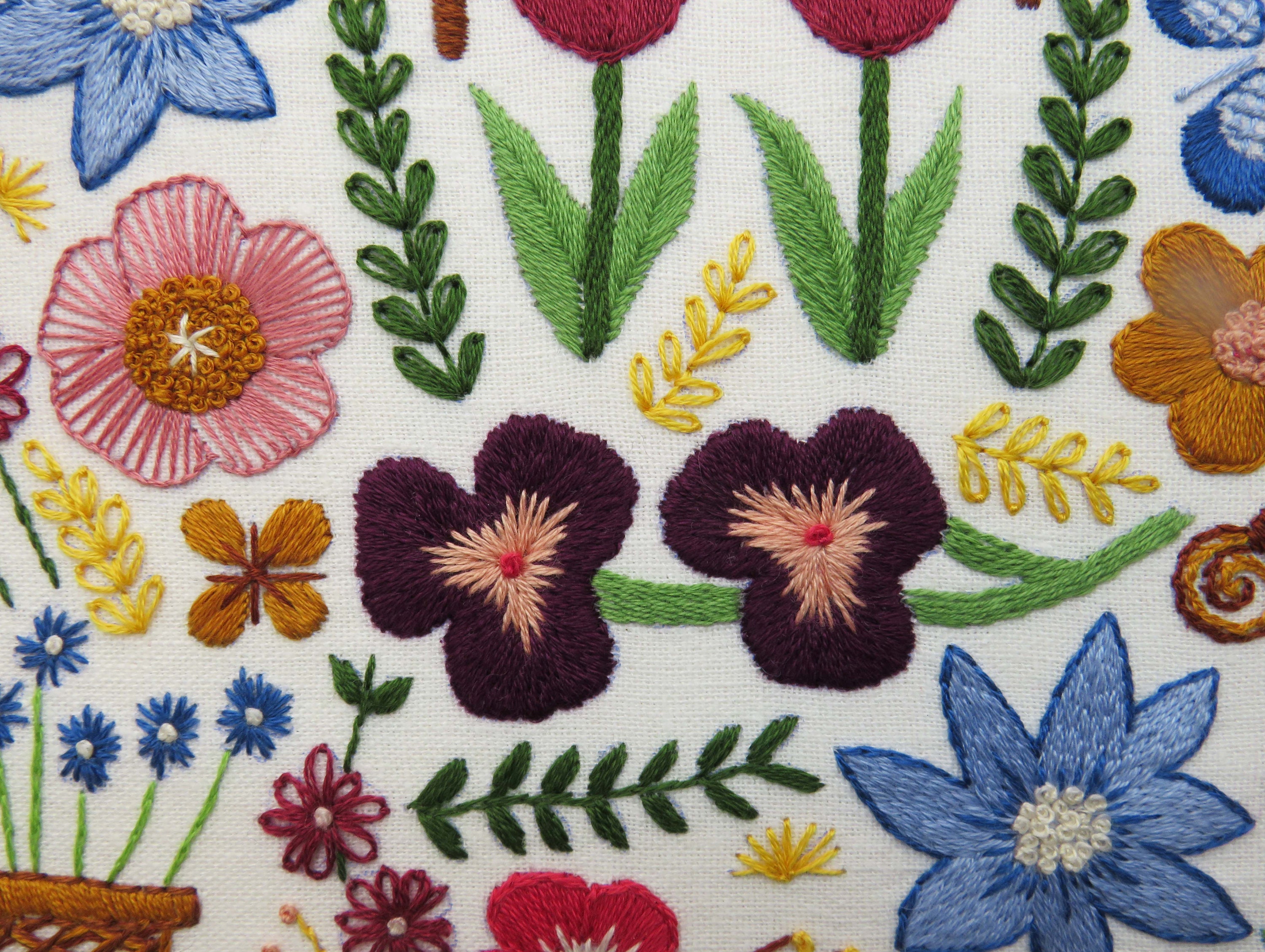 Garden Glory Hand Embroidery Sampler Pdf Embroidery Pattern | Etsy UK