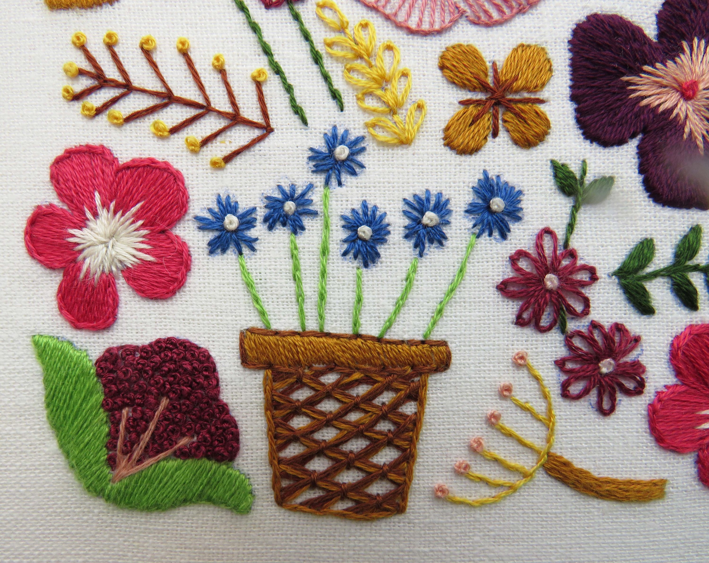 Garden Glory Hand Embroidery Sampler PDF Embroidery Pattern - Etsy UK