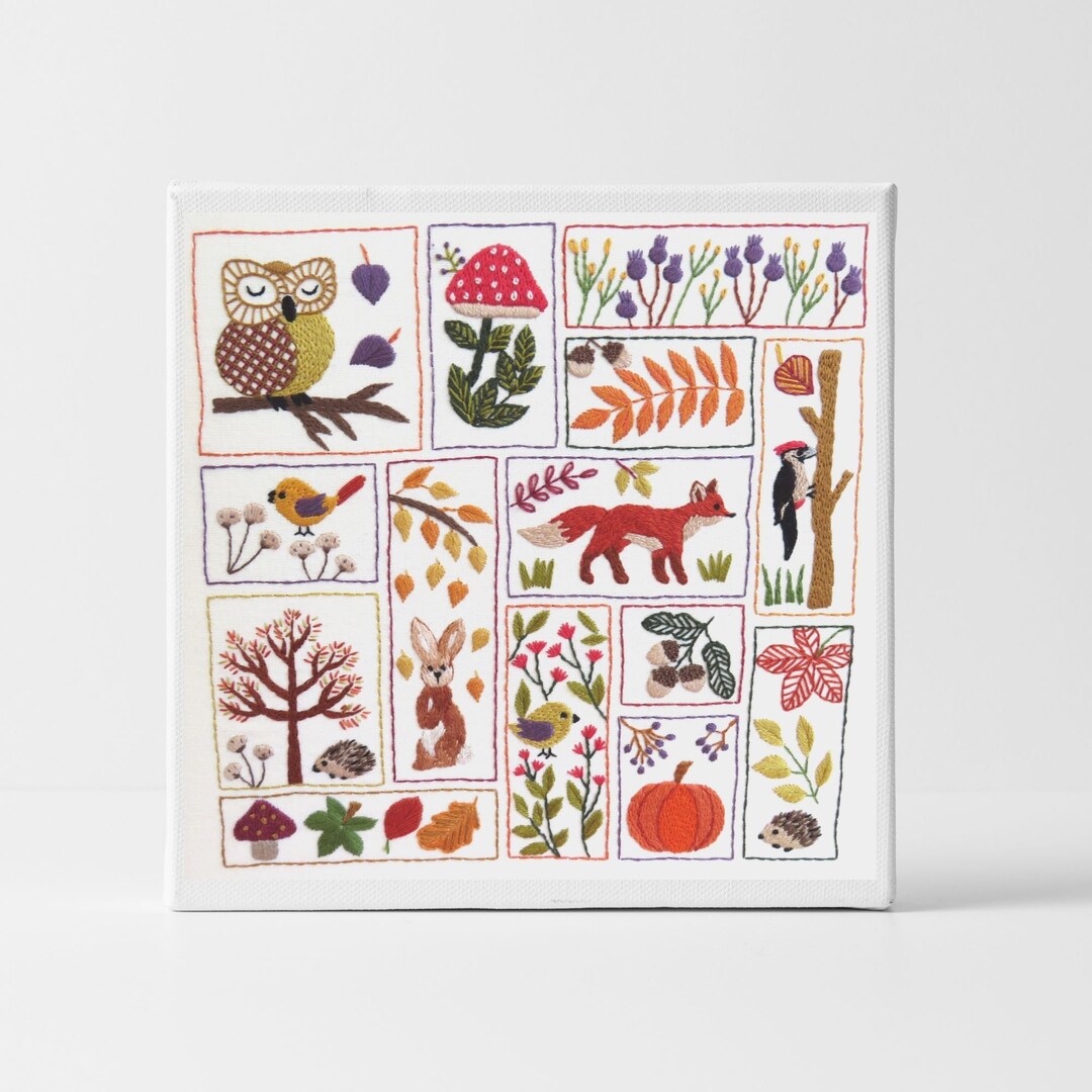Hand Embroidery Pattern, Autumn Splendour, PDF Embroidery Pattern ...