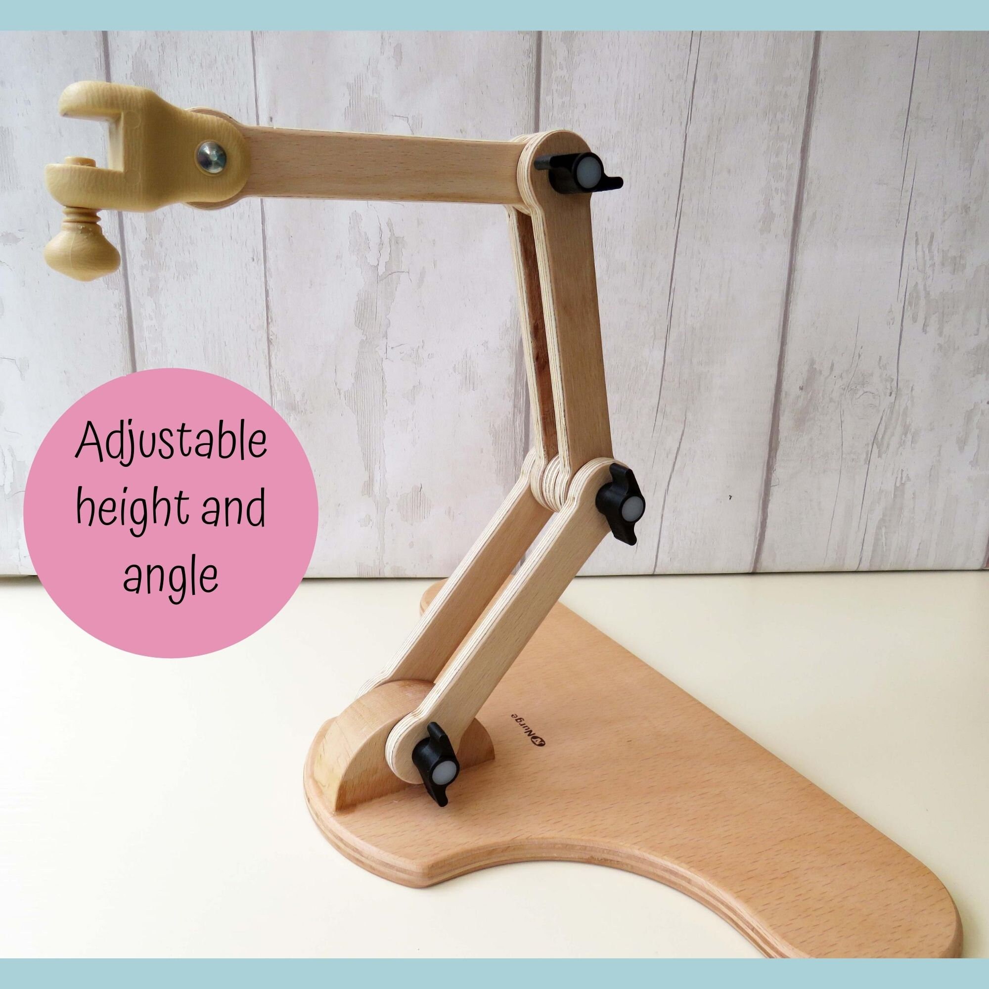 Nurge Adjustable Embroidery Seat Stand High Quality Wood Seat | Etsy