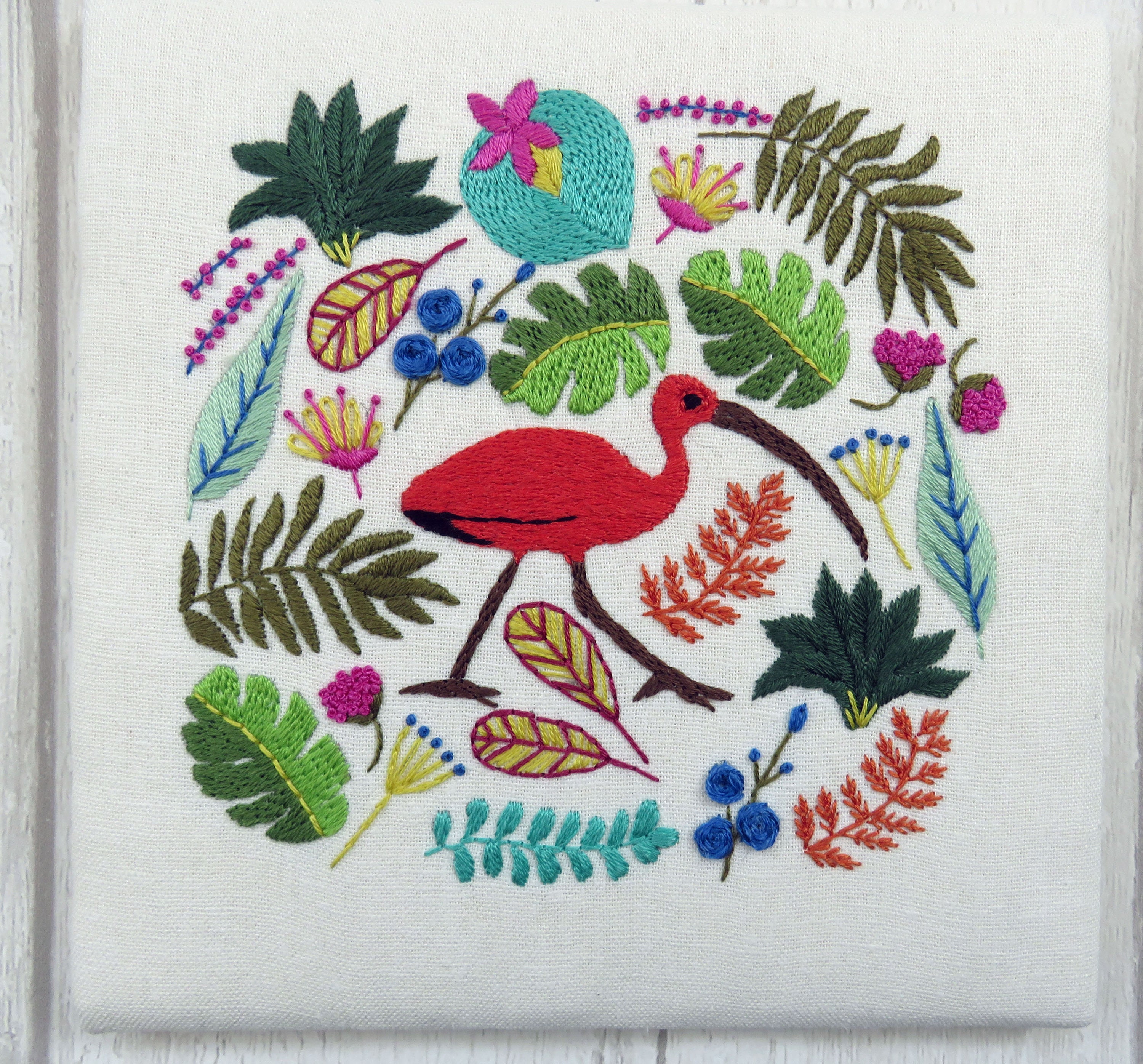 Hand Embroidery Pattern Ibis Bird of Paradise PDF Embroidery - Etsy UK
