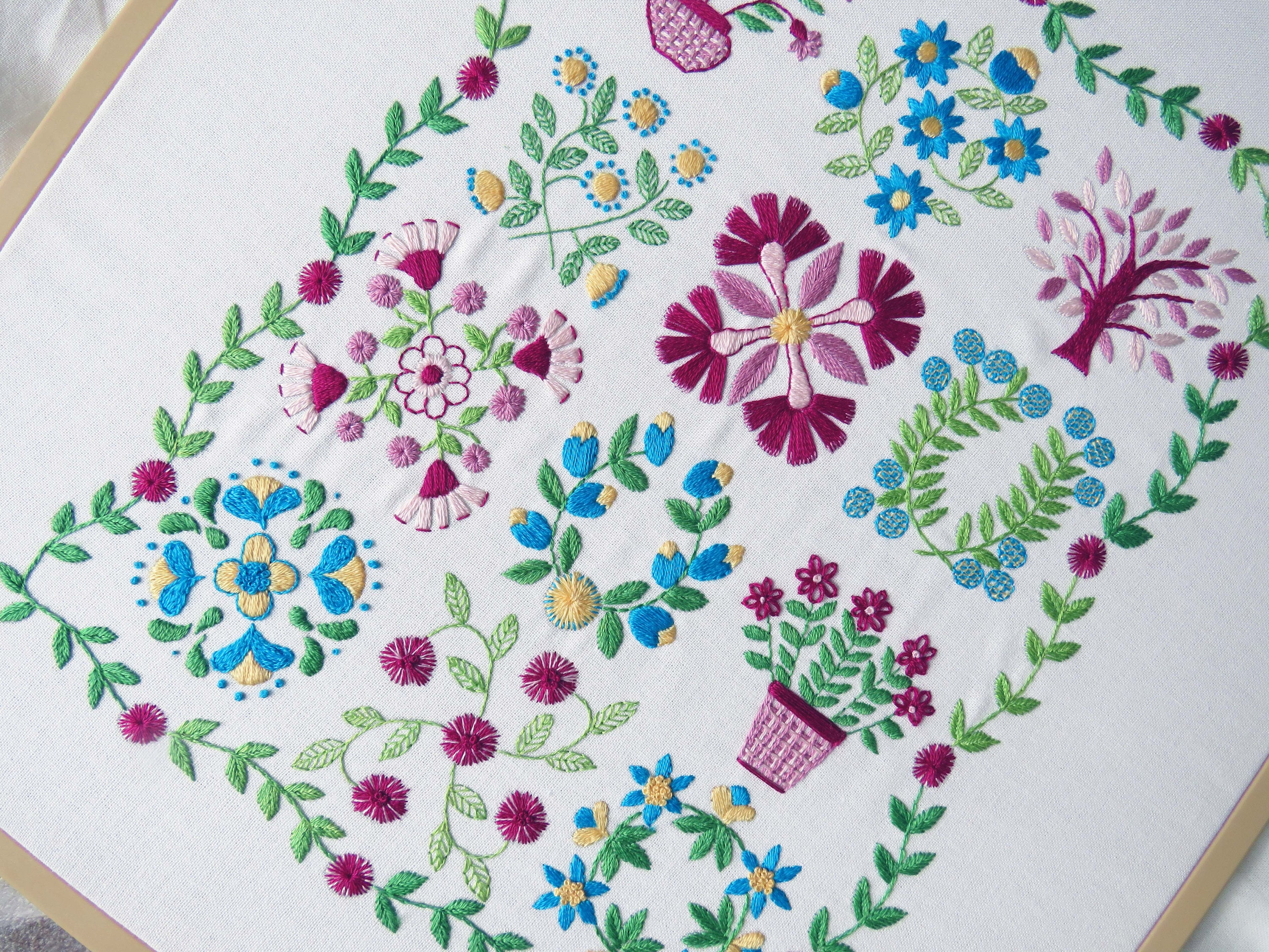 Hand Embroidery Pattern, Baltimore Stitchery, PDF Embroidery Pattern ...