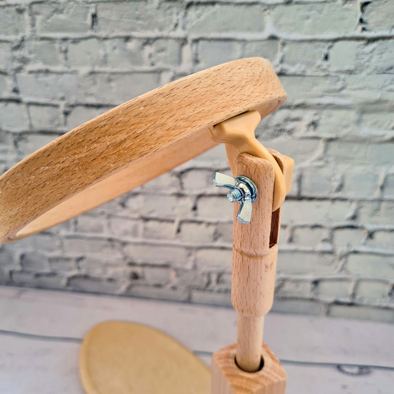 Elbesee Embroidery Seat Stand With 3 Hoops High Quality Wood - Etsy
