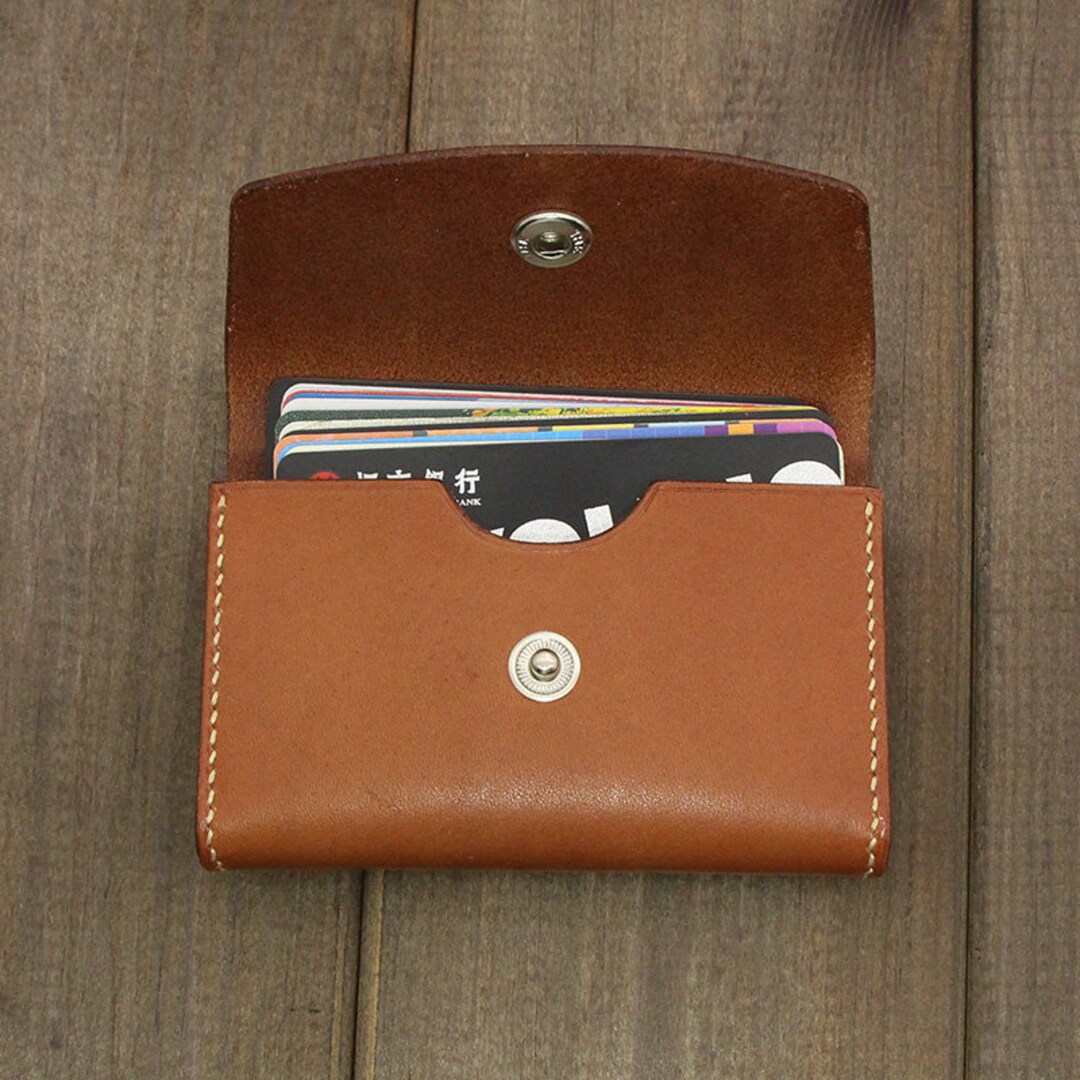 Leather Card Sleeve Personalized Card Holder Credit/business Card ...