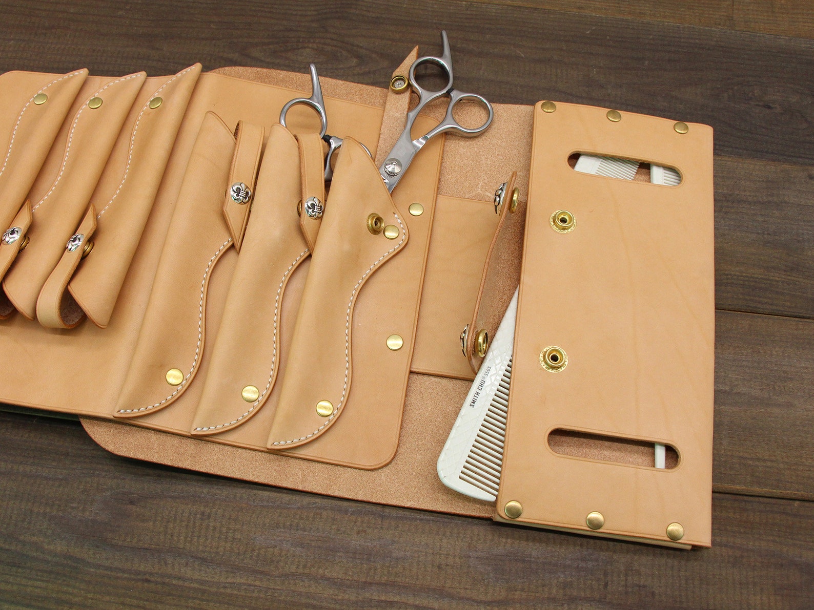 Personalized Leather Scissors Pouch Barber Tool Case Bag - Etsy