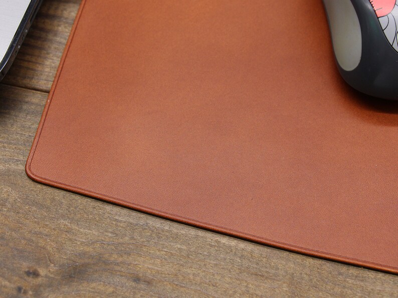 Handcrafted Custom Mouse Pad Grain Leather Mouse - Etsy