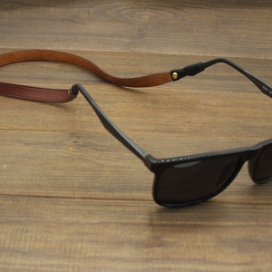 Monogrammed Leather Sunglass Strap,handcrafted Full-grain Leather ...