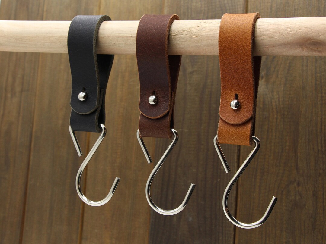 Leather Hooks,outdoor Hooks,home Decor,plant Hanger,kitchen Office ...