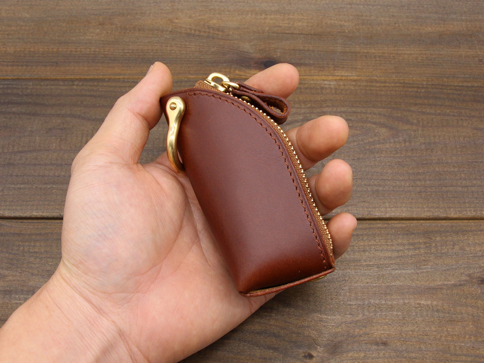 Personalized Leather Zipper Car Key Case,key Bag,leather Key Holder ...