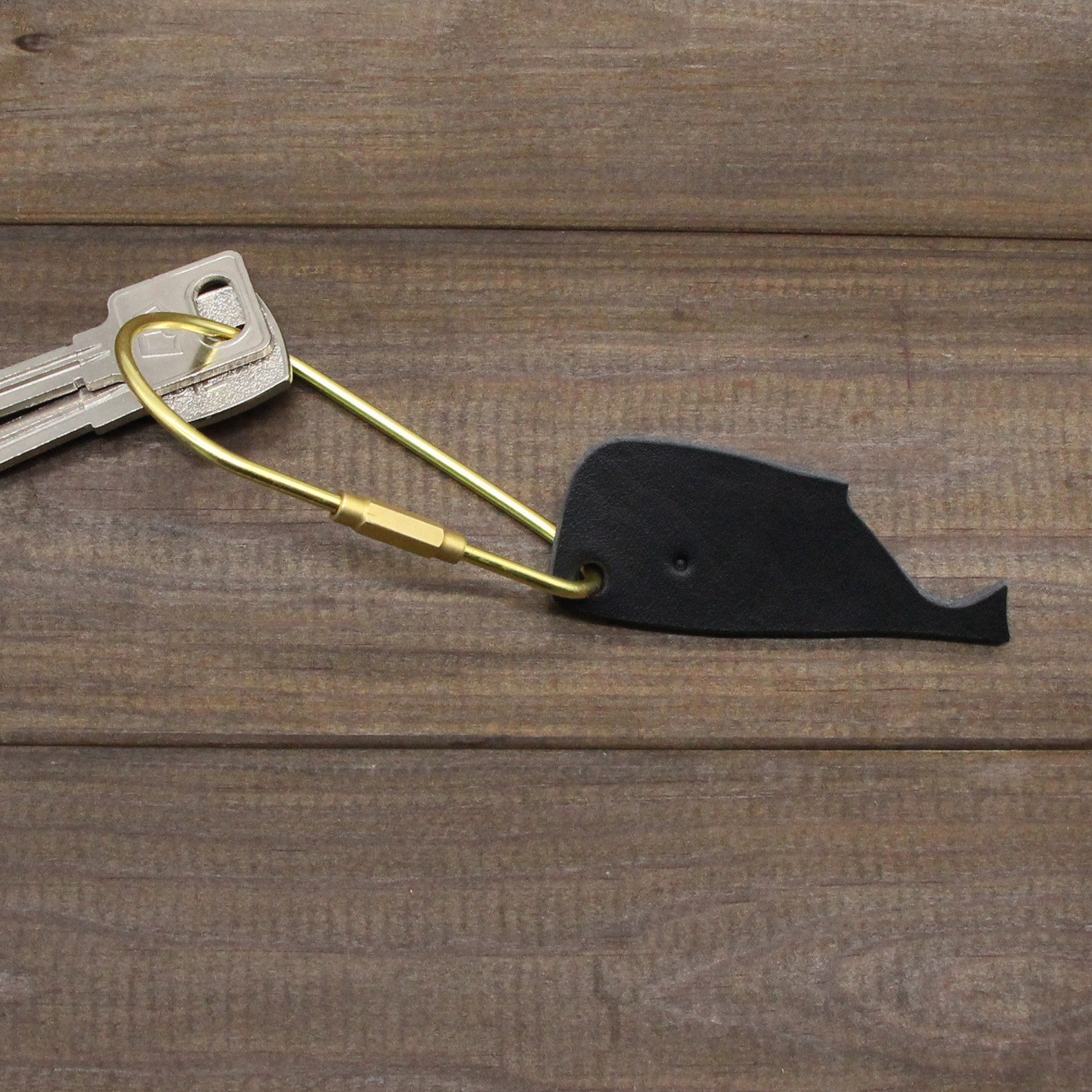 Personalized Brass Key Ring Natural Leather Key Holder Brown Leather ...