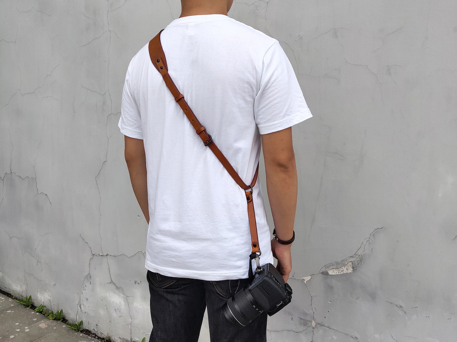 Personalized Sling Leather Camera Strap Photographer Strap | Etsy