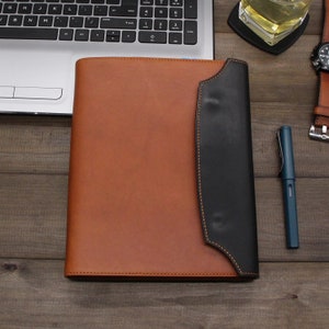 Brown Leather Notebook,handmade Custom Refillable Notebook,traveler's ...