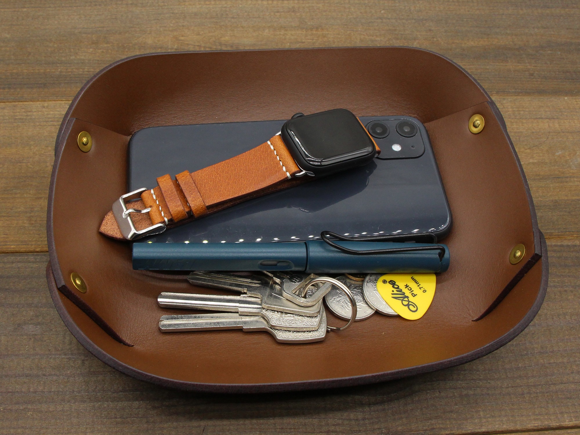 Custom Leather Valet Tray,office Organizer, Catch All Tray,personalized ...